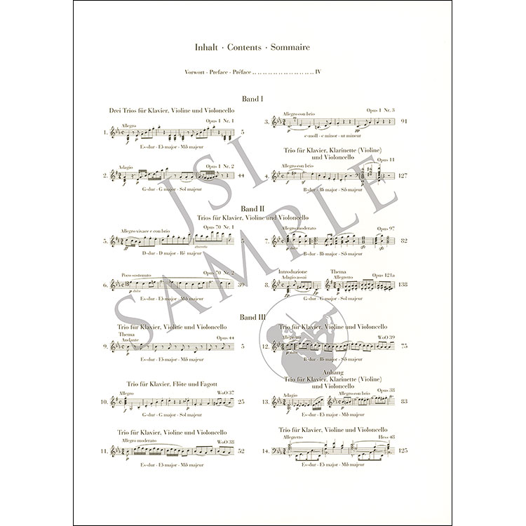 Piano Trios, volume 1 (urtext); Ludwig van Beethoven (G. Henle Verlag) | Johnson String Instrument