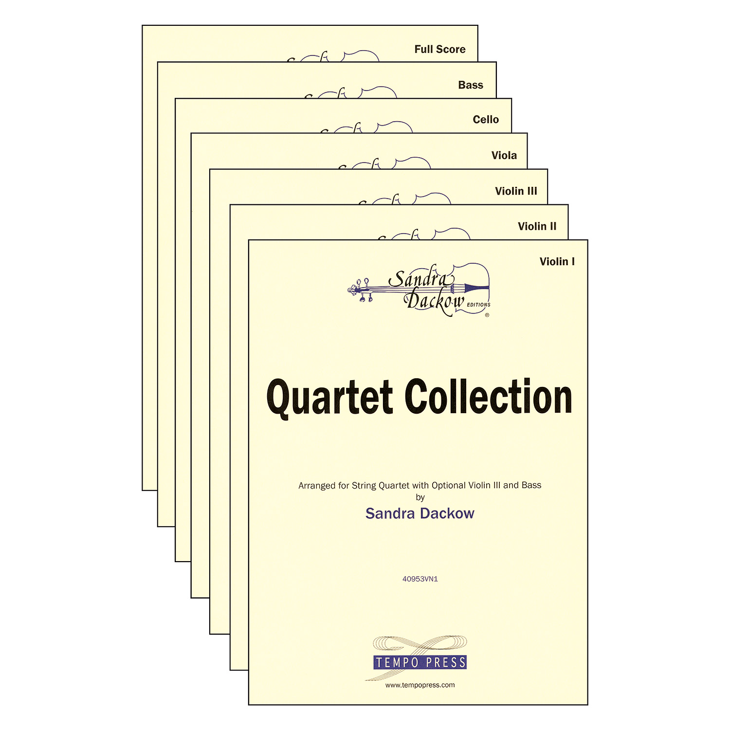 Quartet Collection for string quartet/orchestra, score/parts (w/ opt ...