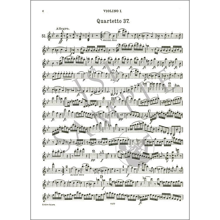 String Quartets, Vol. 4 (parts); Joseph Haydn