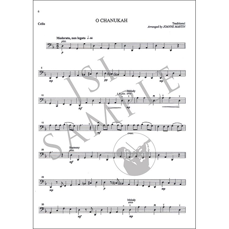 More Festive Strings for string quartet/string orchestra, cello part; Joanne Martin (Summy ...