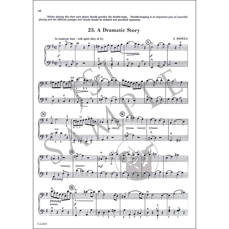 Beautiful Music for Two String Instruments, book 2, cello; Samuel ...