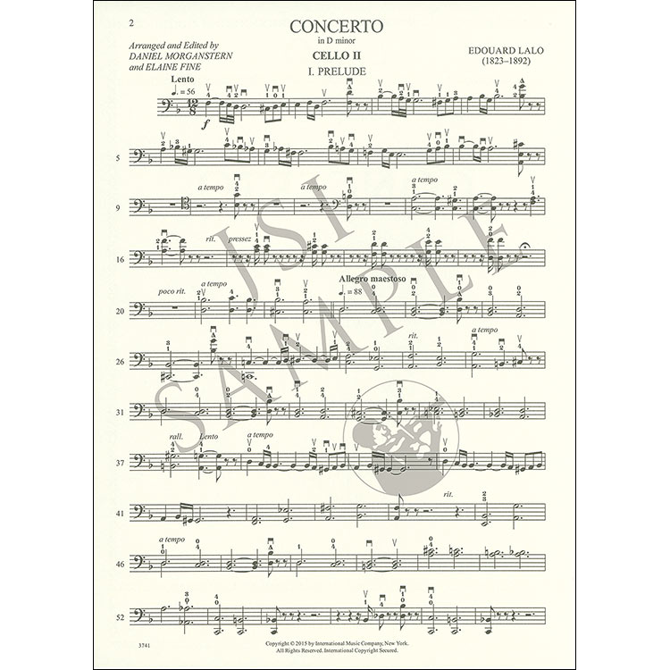 Concerto in D minor for cello and piano, with optional 2nd cello ...