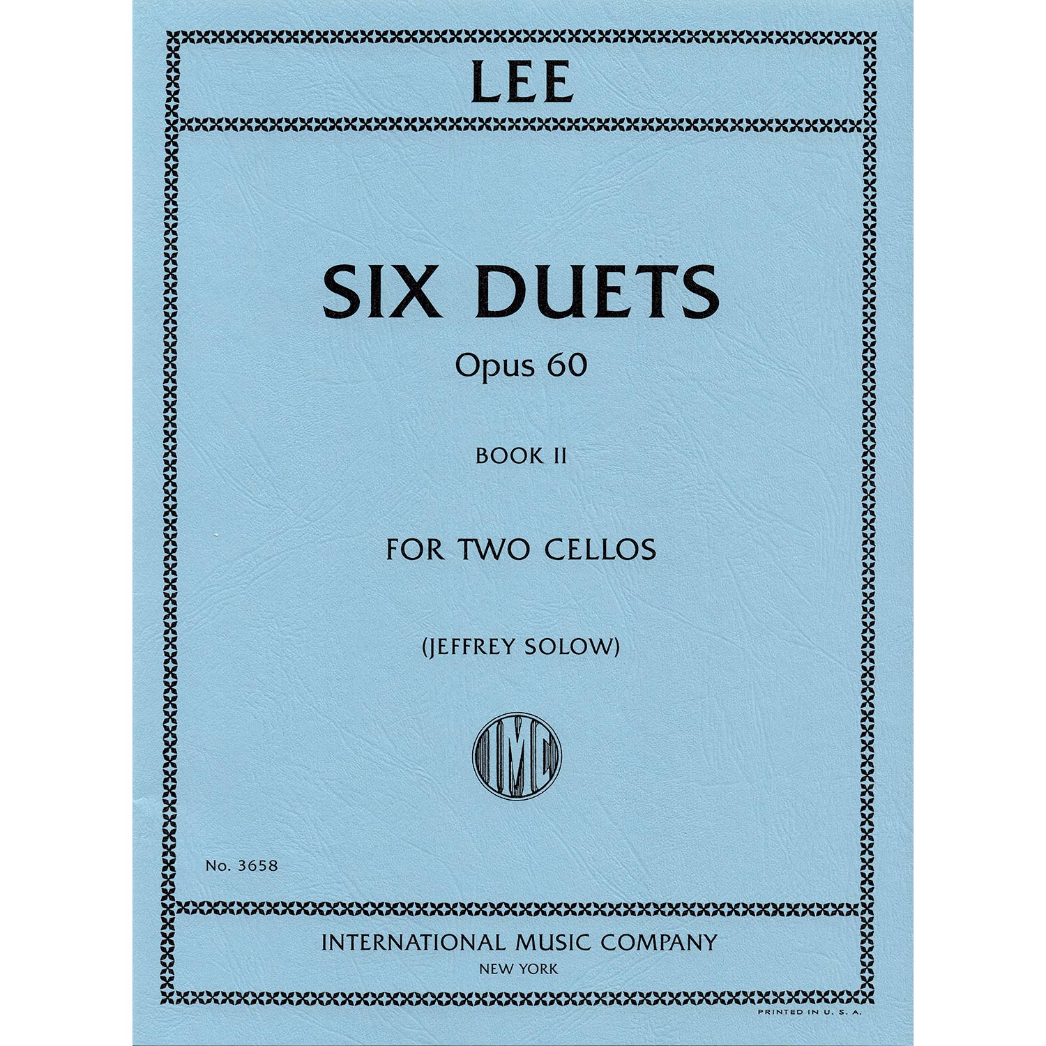 Six Duets, op. 60, book 2 (Solow); Sebastian Lee (International ...