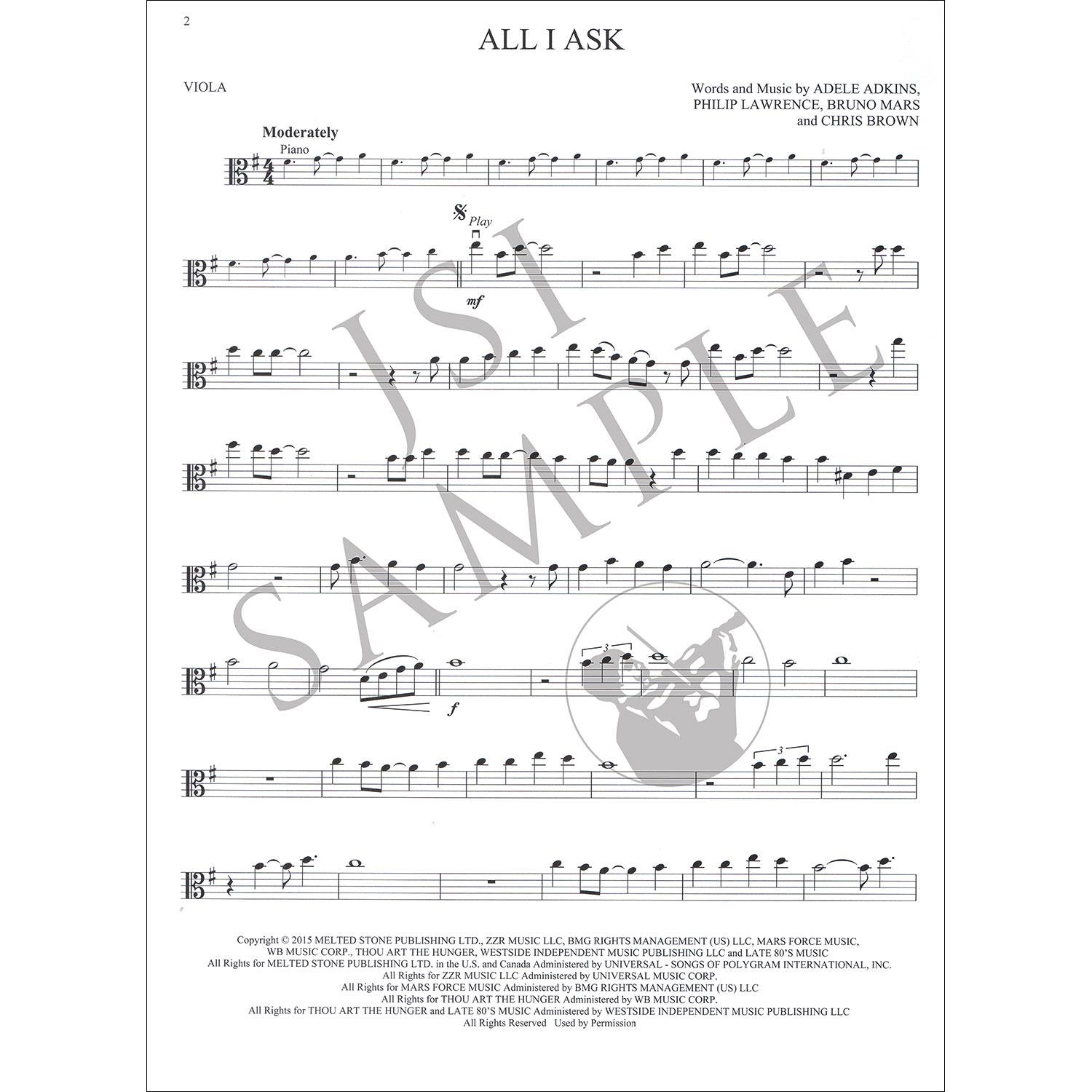 Viola Music Adele
