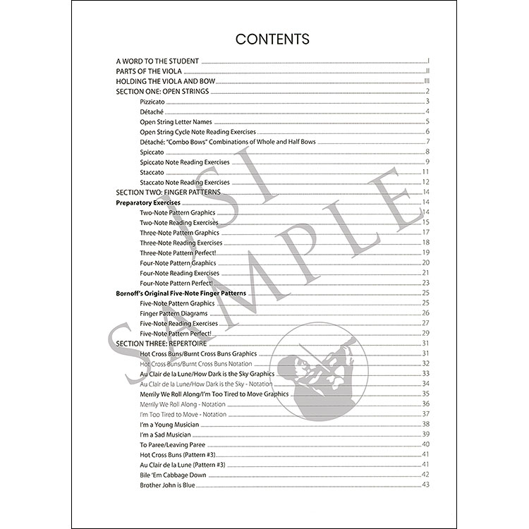 The Bornoff Approach: Finger Patterns for viola; George Bornoff ...