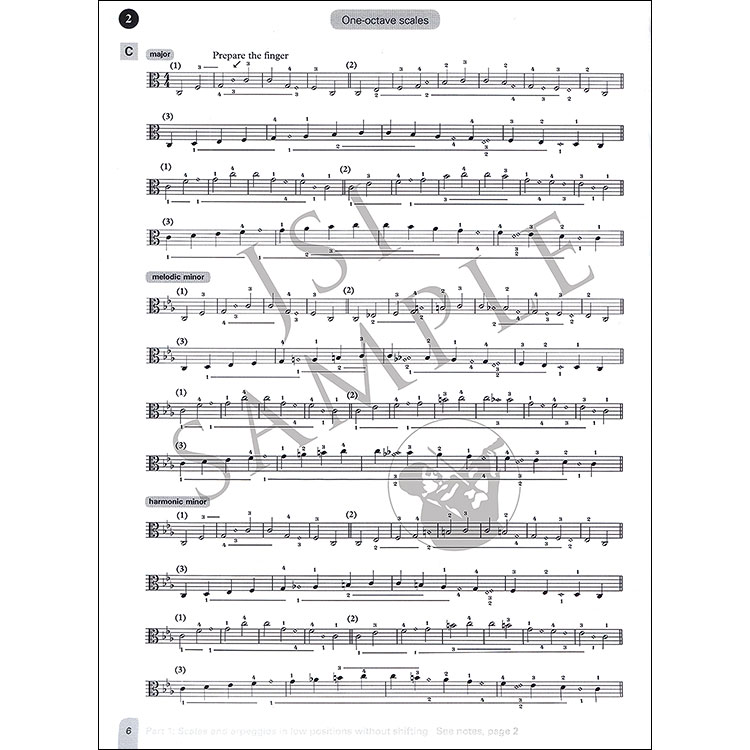 Scales for viola, scales and scale studies for the viola; Simon Fischer ...