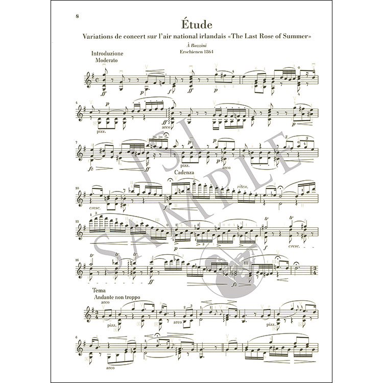 The Last Rose of Summer and Erlkonig (after Schubert) for violin solo ...