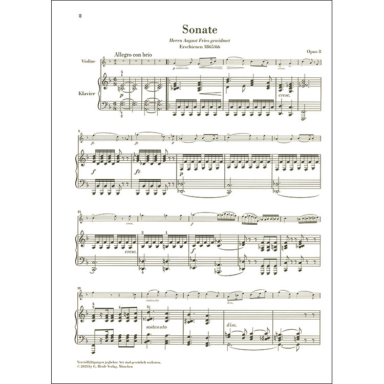 Complete Works for Violin and Piano (urtext); Edvard Grieg | Johnson ...