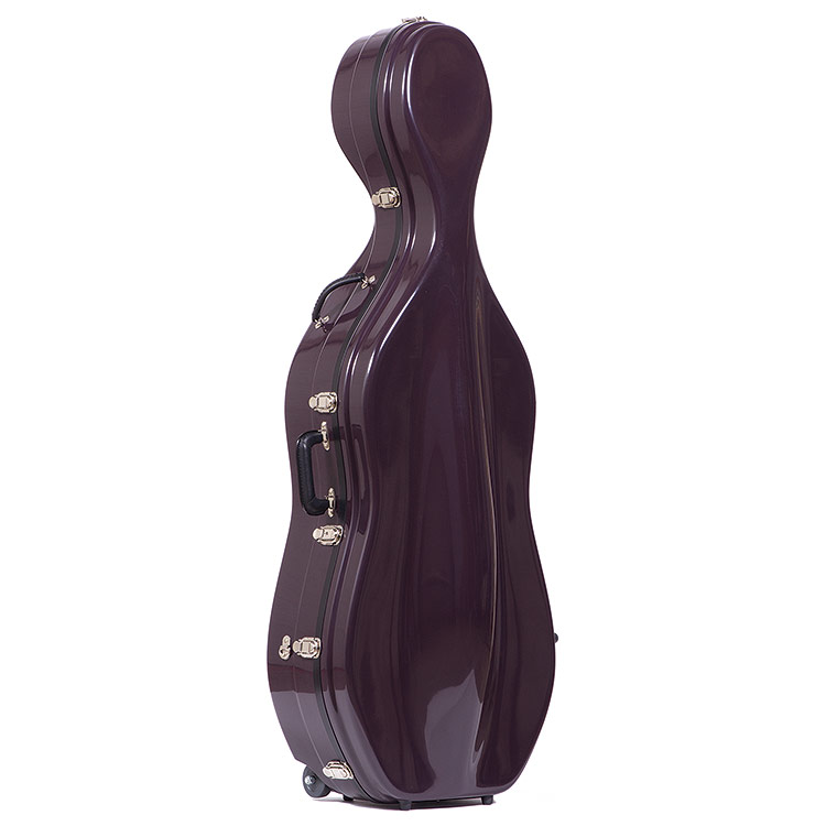 Bobelock 2000W Plum Fiberglass 4/4 Cello Case | Johnson String Instrument