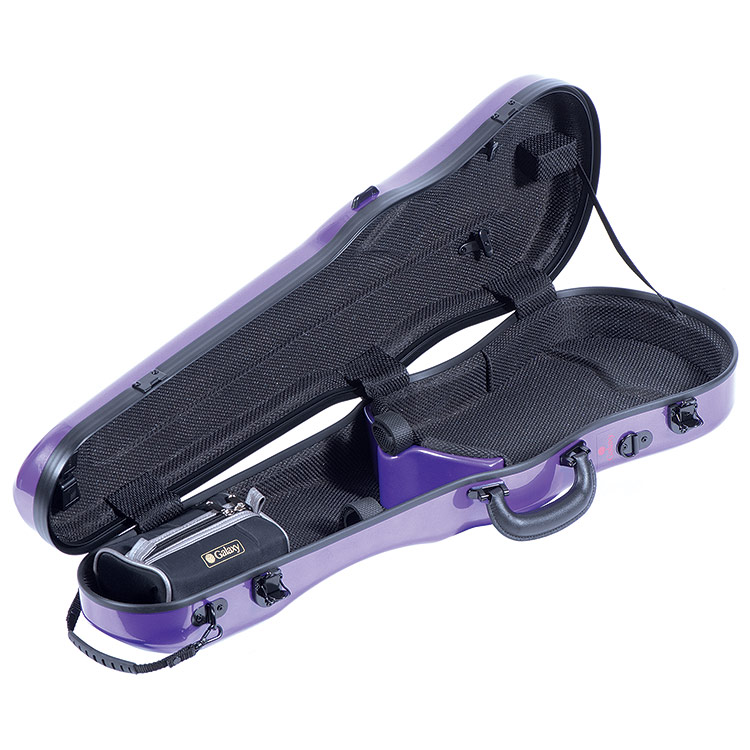 Galaxy Supernova Shaped 4/4 Violin Case, Purple with Black Trim ...