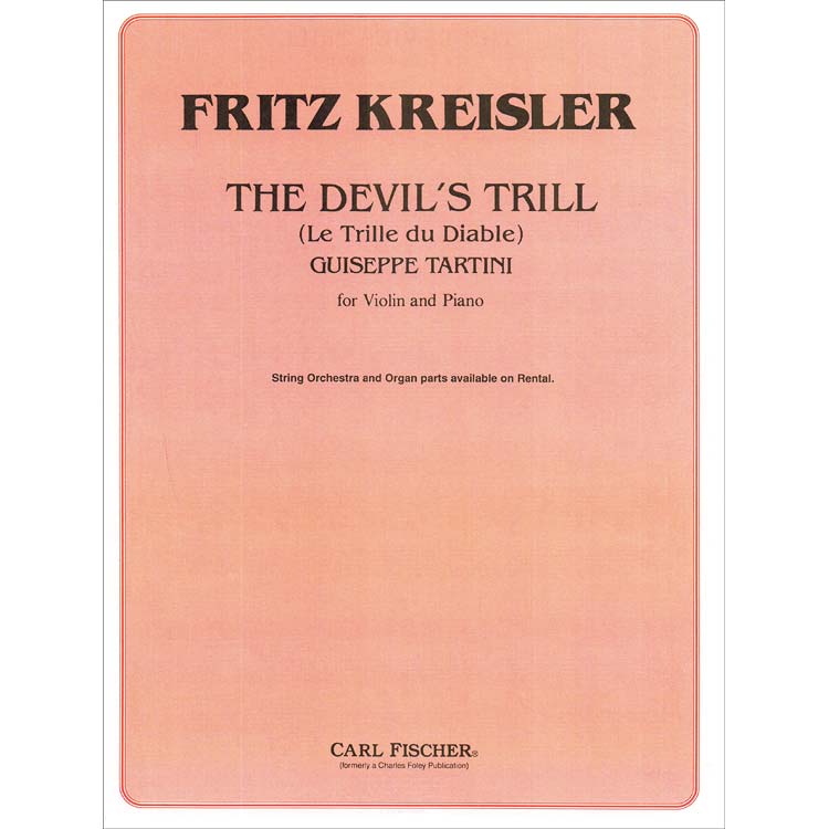 Sonata in G Minor "Devil's Tril"' (Kreisler); Giuseppe Tartini (Carl ...